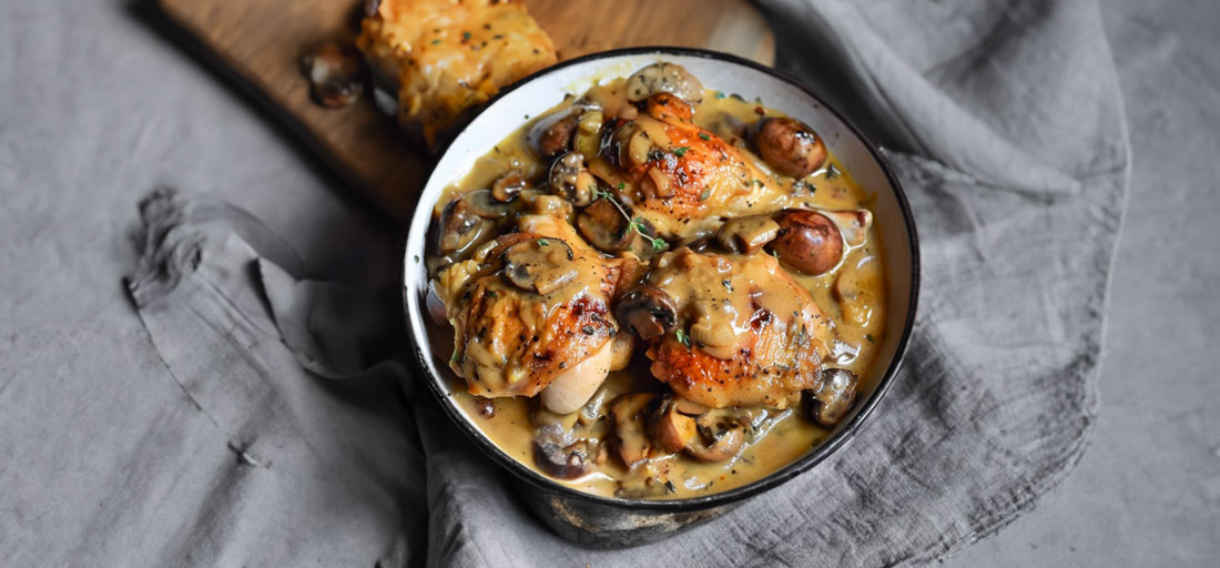 Poulet au Porto et Champignons – Cuisine