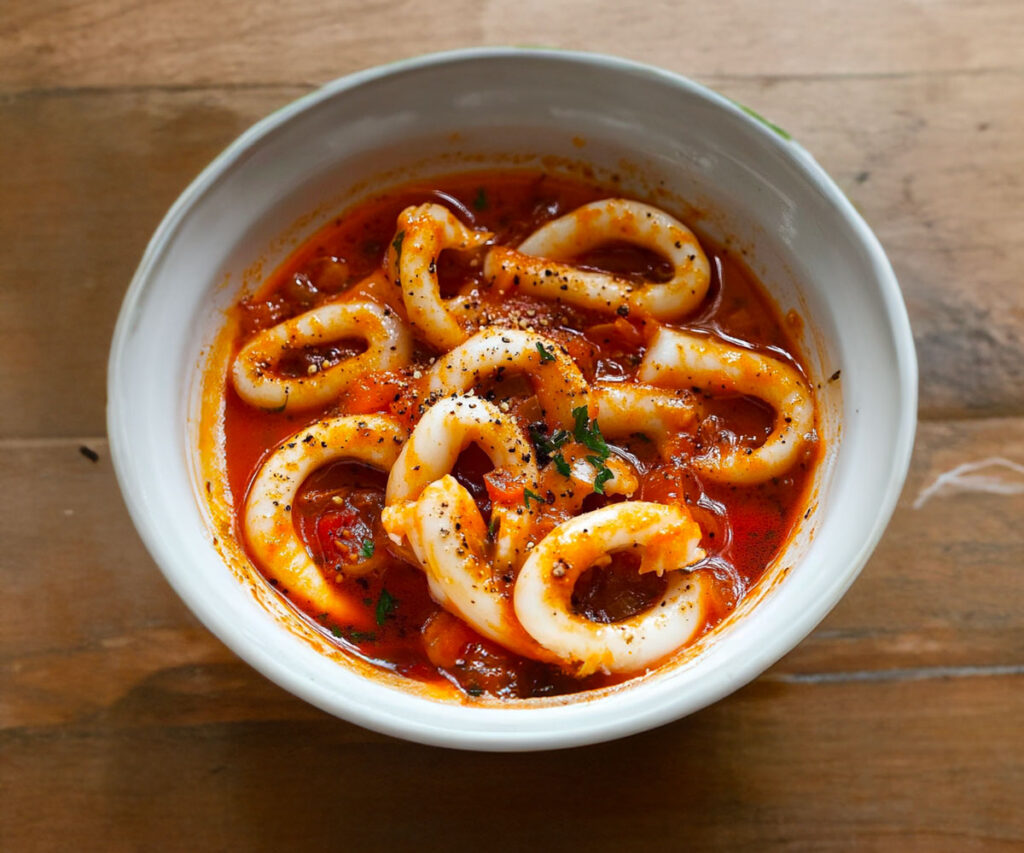 Calamars à l’Armoricaine : Une Recette Savoureuse et Épicée – Cuisine