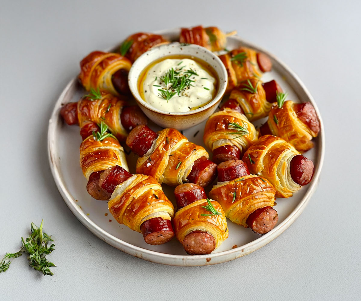 Pigs in a Blanket : Saucisses en Croûte de Pâte Feuilletée – Cuisine