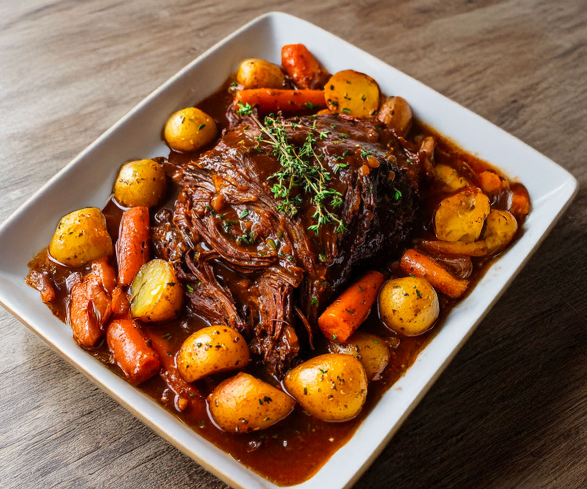 Rôti de Bœuf Braisé Fondant : Le Plat Convivial par Excellence – Cuisine