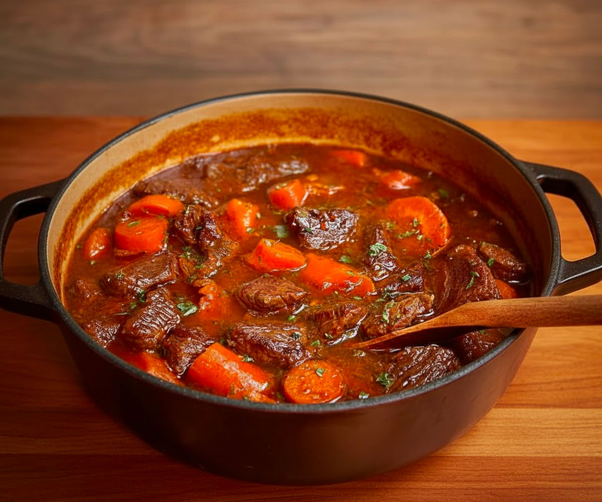 Bœuf Carottes mijoté à l’ancienne : un classique tendre et savoureux ...