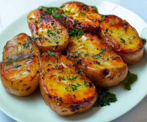 Pommes de Terre Rôties à l’Ail et au Persil – Cuisine